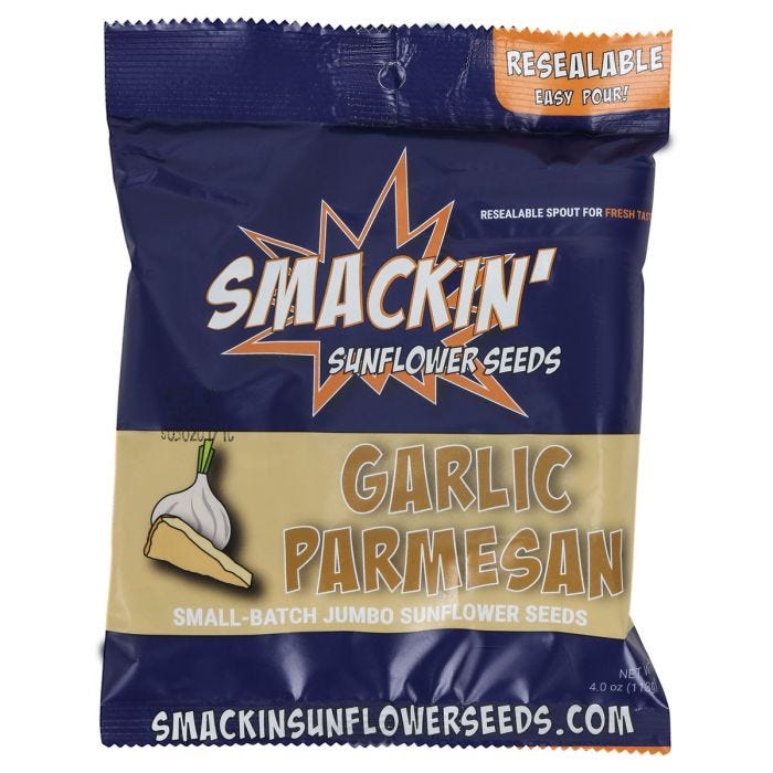 Smackin' Sunflower Seeds - Garlic Parmesan
